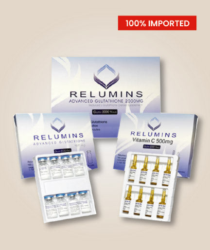 Relumins Advanced Glutathione 1500mg + Relumins Vitamin C 500mg | 8 Se